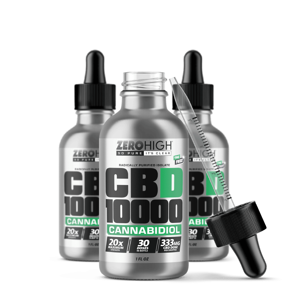 CBD Isolate Oil With No THC | Zero High™ Brand | Radically Purified